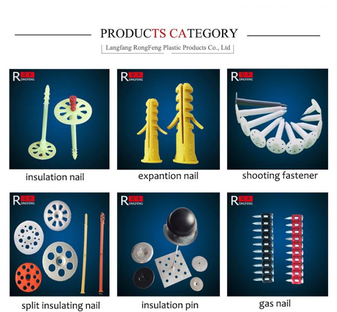 Insulation Fixing Xps Fasteners High Density Polyethylene